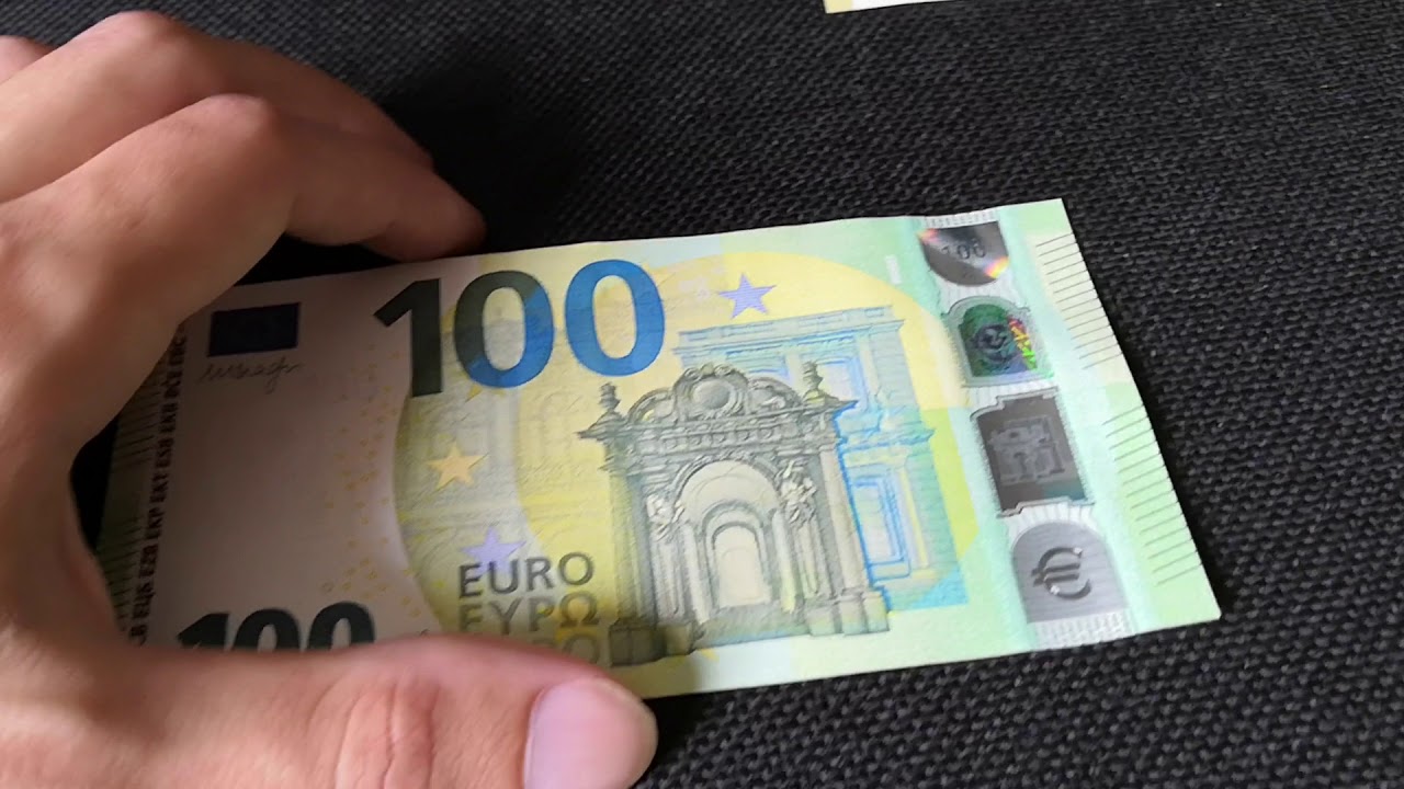 Uusi 100 ja 200 euron seteli - YouTube