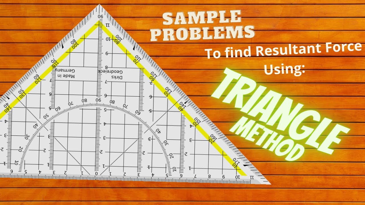 Resultant Force by Triangle Law Sample Problems (Cebuano/Bisaya) - YouTube