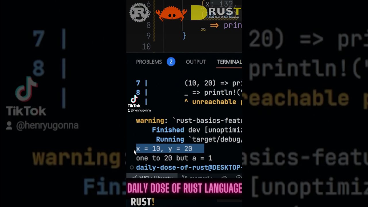 How To Match Tuple Values In Rust Language shots rust rustlang YouTube How To Match Tuple Values In Rust Language shots rust rustlang YouTube