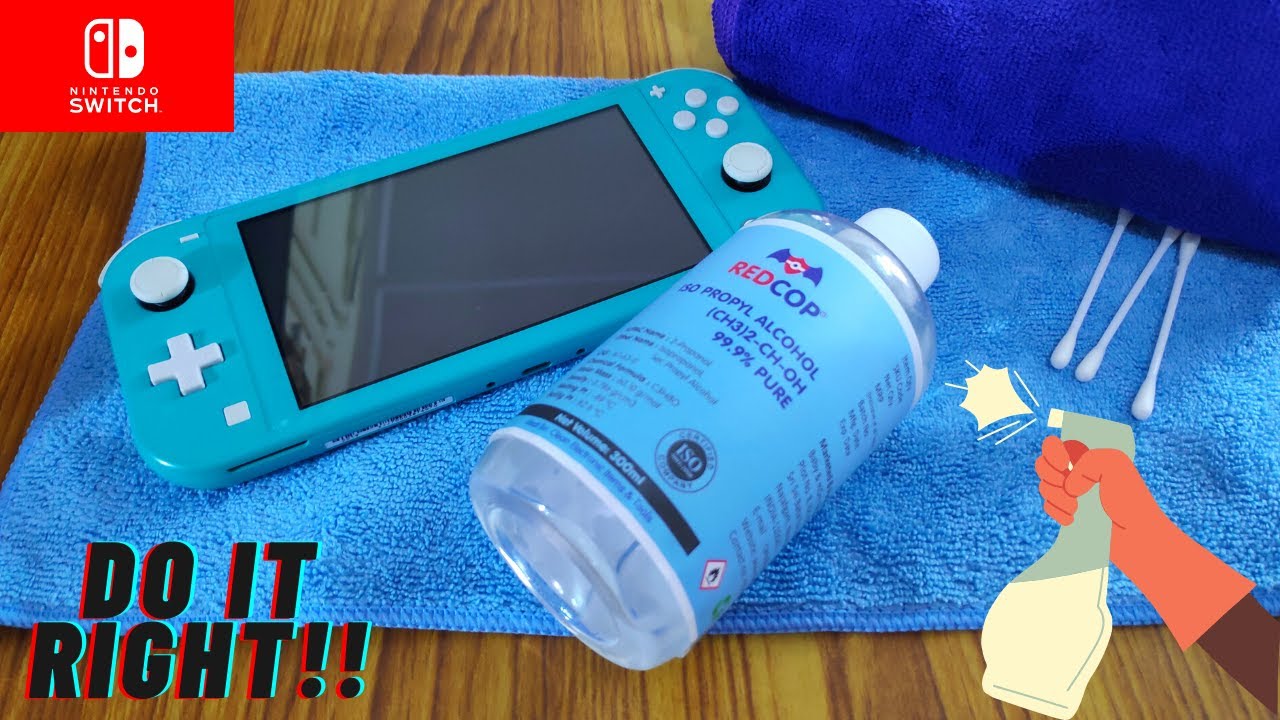 How to properly clean your Nintendo Switch Lite - YouTube