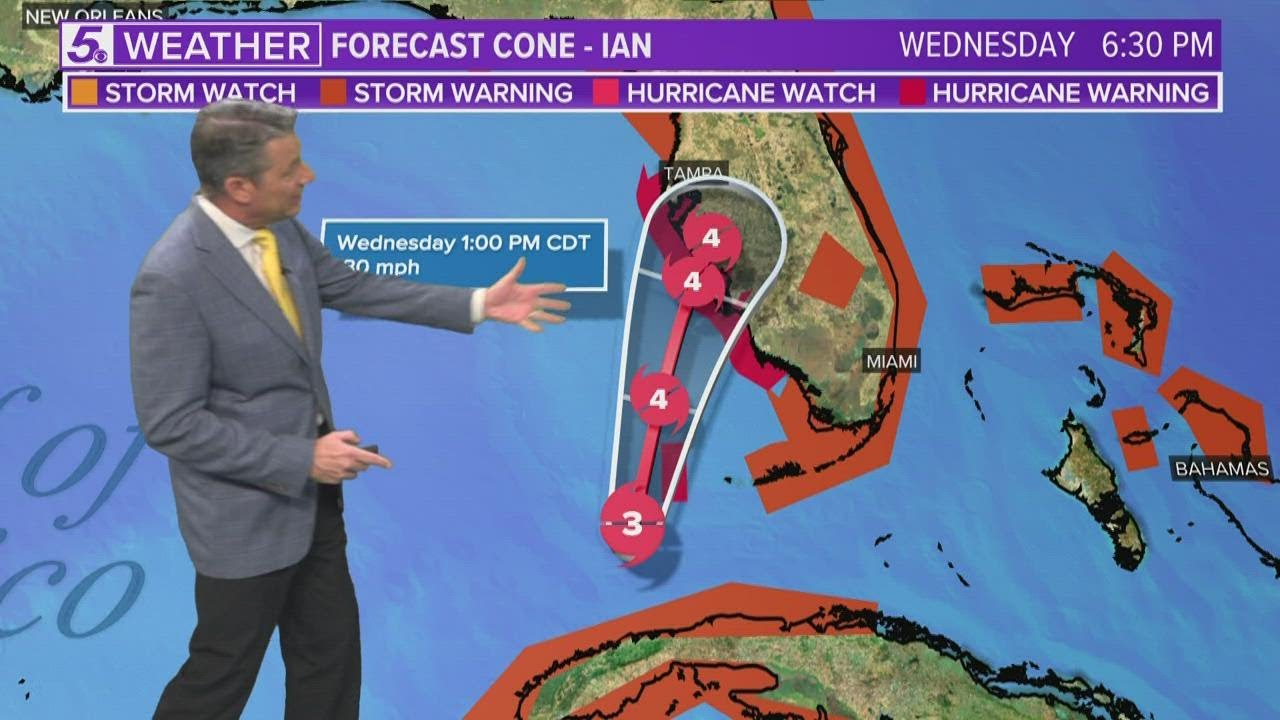 Hurricane Ian expected to make landfall in Florida as Cat 4 Hurricane ...