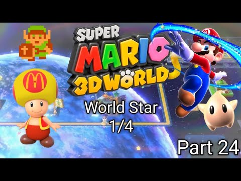 Super Mario 3D World - Part 24 - World Star 1/4 - YouTube