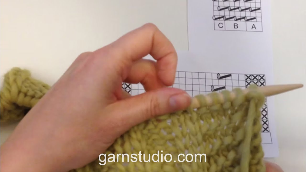 How to knit short rows and pattern in DROPS 154-8 - YouTube