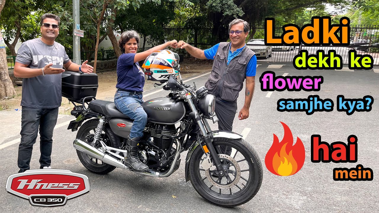 Lady Rider 😍 - Ladakh bike ride with honda highness cb350 budget ...