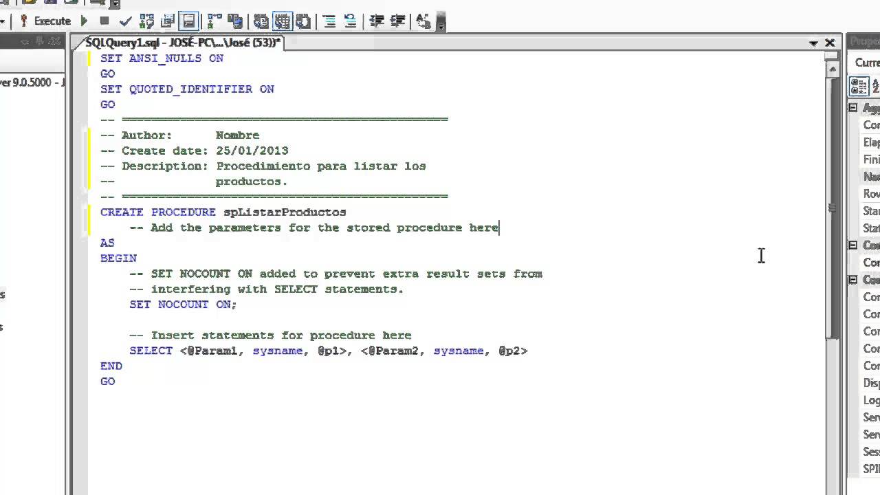 Como Hacer Un Procedimiento Almacenado En Sql Image To U