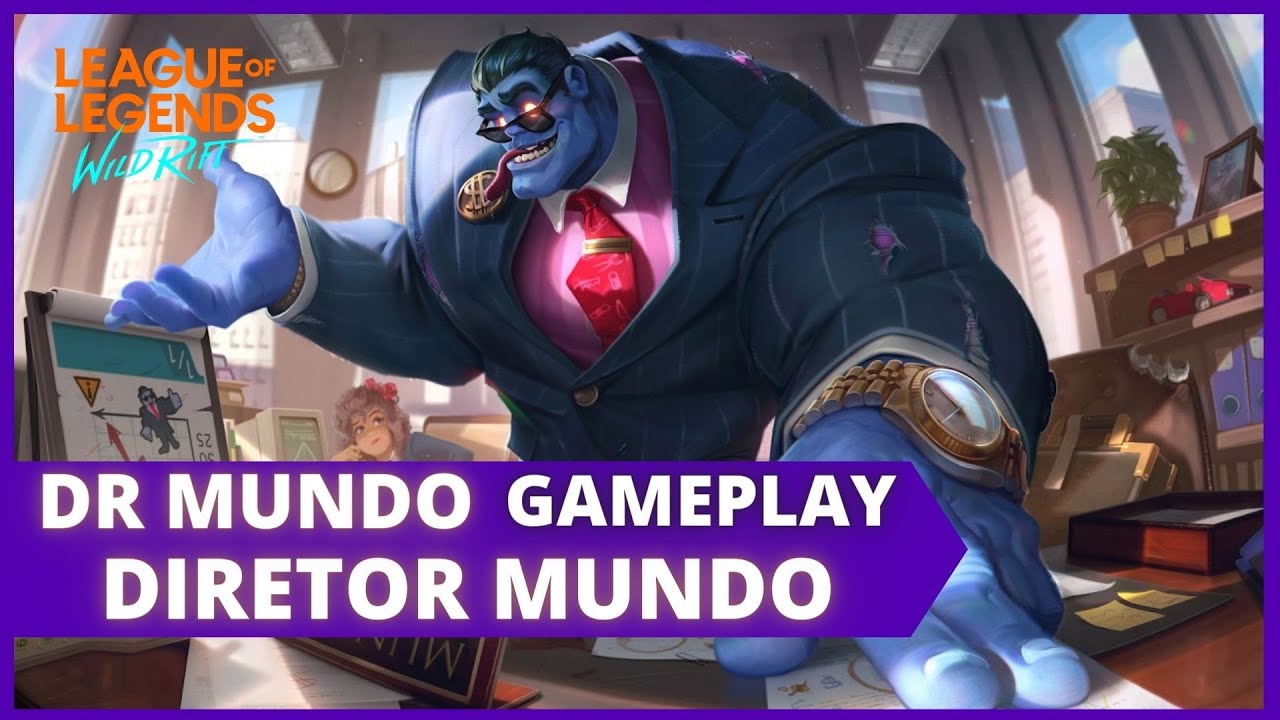 TESTANDO A NOVA SKIN LENDÁRIA DIRETOR MUNDO!!! - LEAGUE OF LEGENDS WILD ...