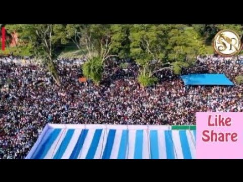 লালমনিরহাট_আজহারির _মাহফিলে ১৮ লক্ষ মানষ।। All records behind the crowd ...