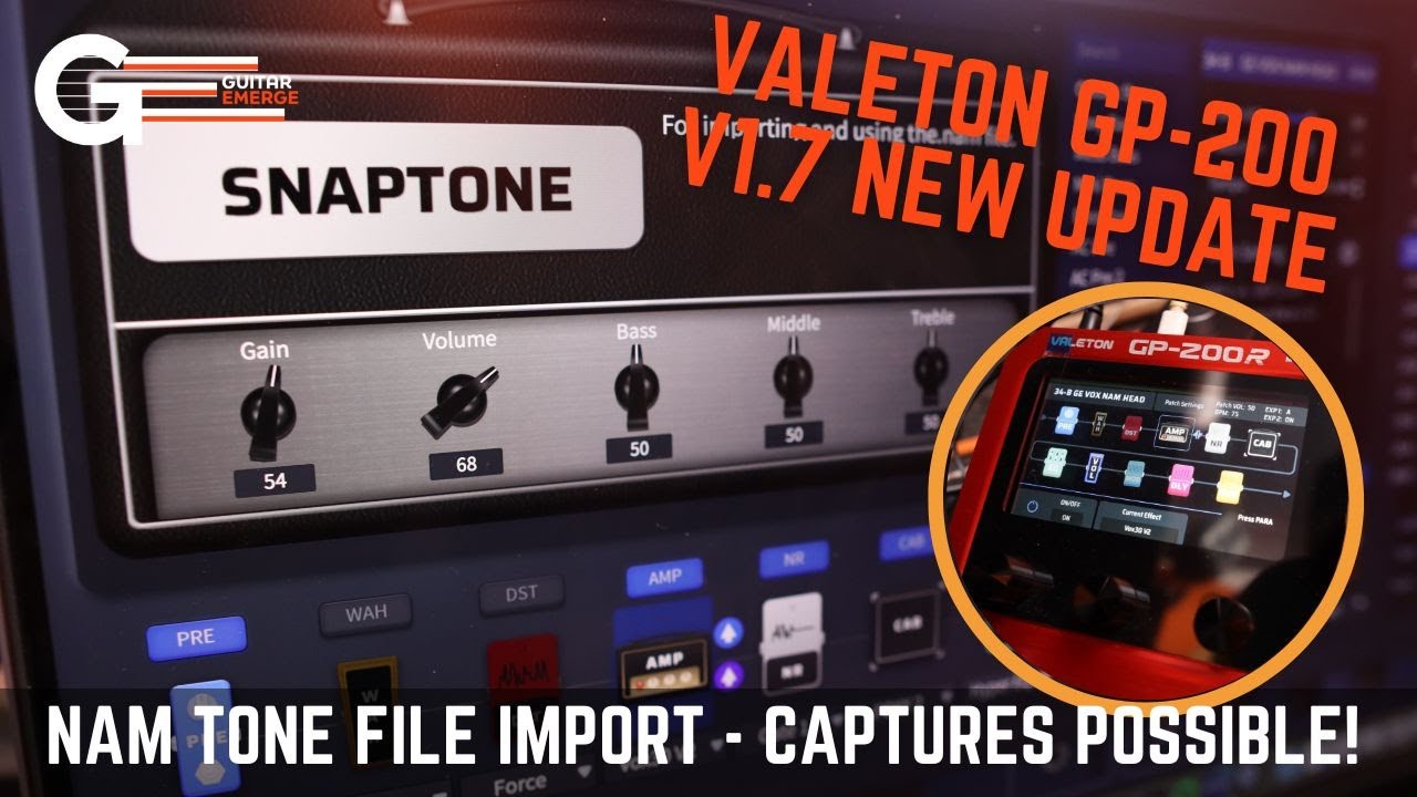 Valeton GP-200 V1.7 (New Update - NAM Tone File Import) - YouTube