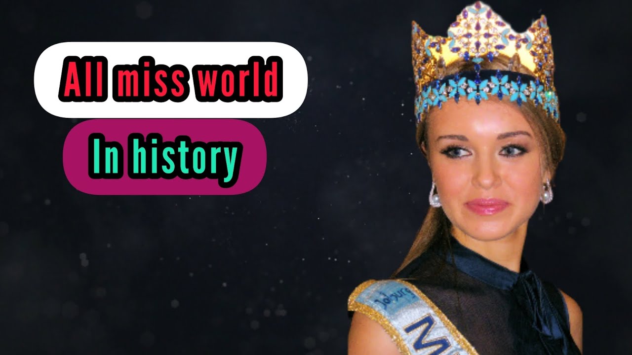 best miss world : all miss world in history - YouTube