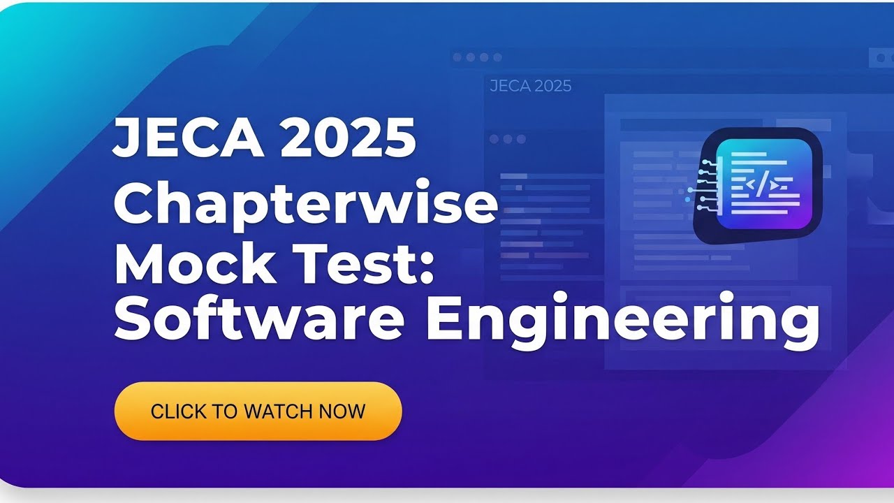 JECA 2025 | Software Engineering Full Mock Test | Most Important MCQs # ...