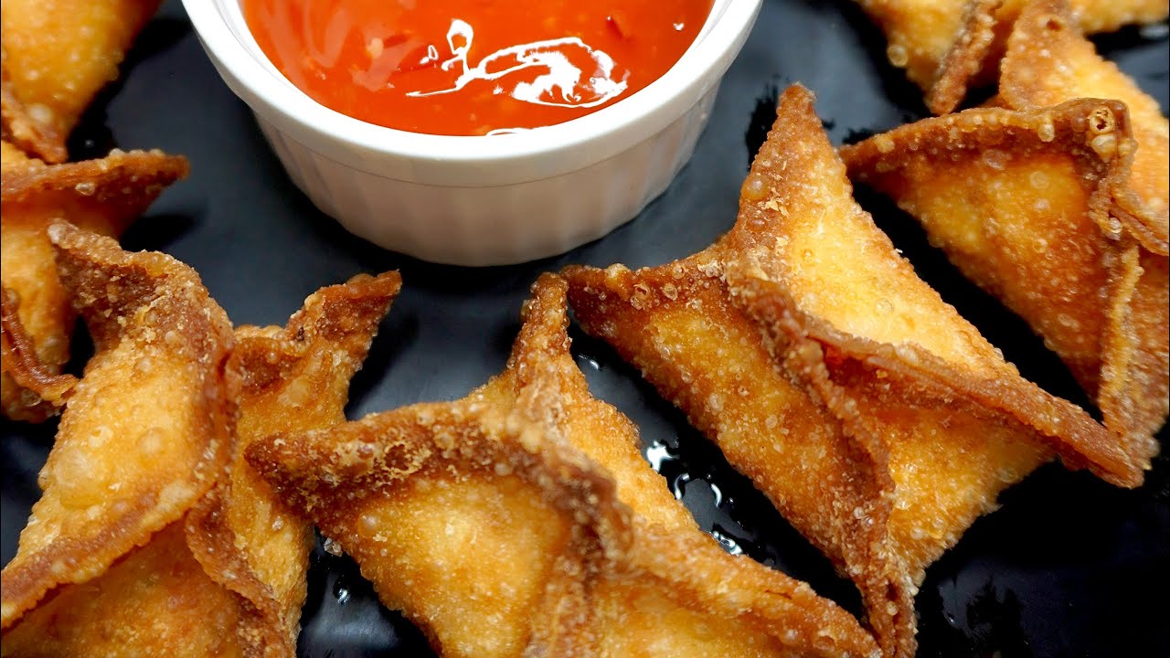 CRAB AND CORNED BEEF RANGOONS - YouTube
