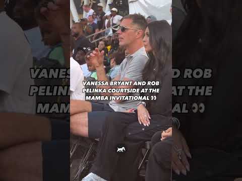 Vanessa Bryant and Rob Pelinka at the Mamba Invitational 💜💛🐍 #kobe #mamba