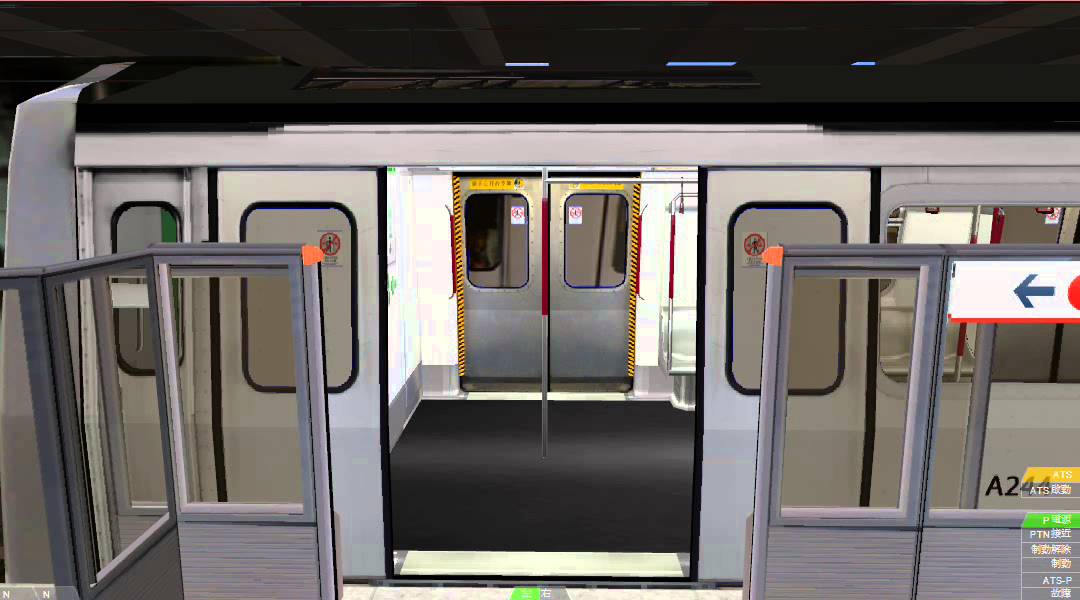 gameplaydaniel- openbve mtr m-train video test - YouTube