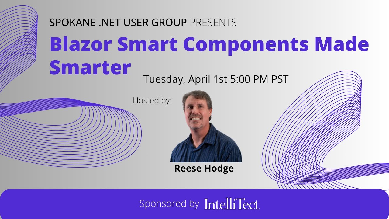 Spokane .NET User Group: Blazor Smart Components Made Smarter - YouTube
