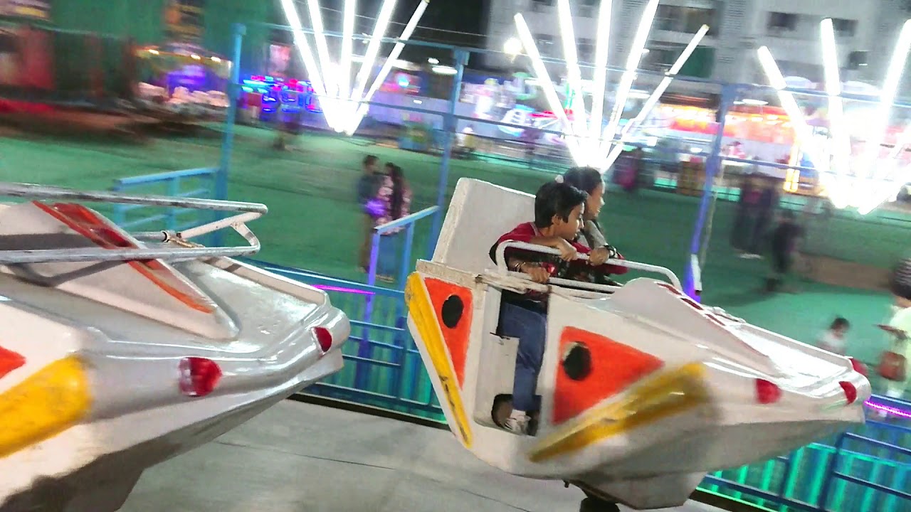 Indian cup and saucer, Break dance ride in fun Fair, carnival ...