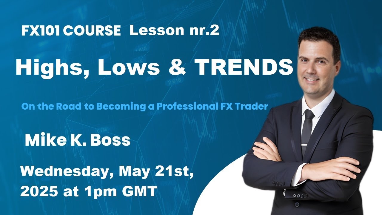 INSTITUTIONAL FOREX COURSE 101 - LESSON 2 - Highs, Lows & Trends! - YouTube
