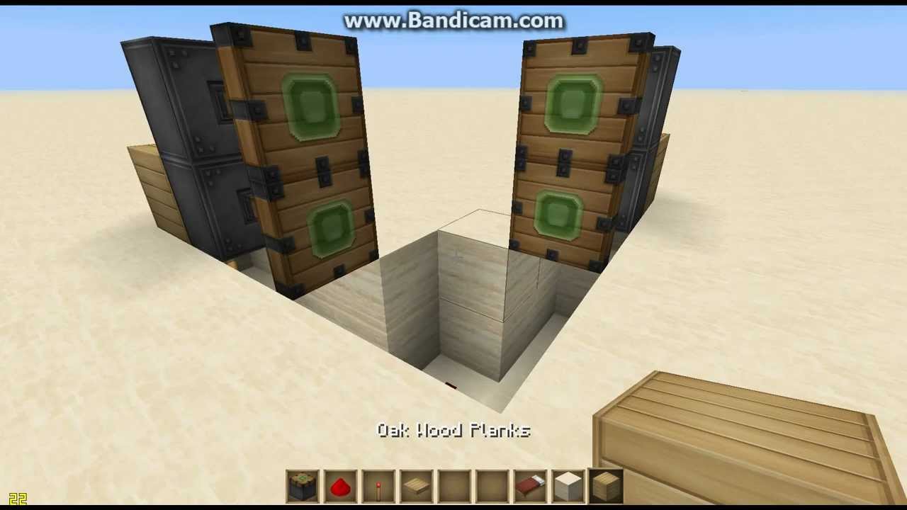 How to make a secret entrance in minecraft - YouTube