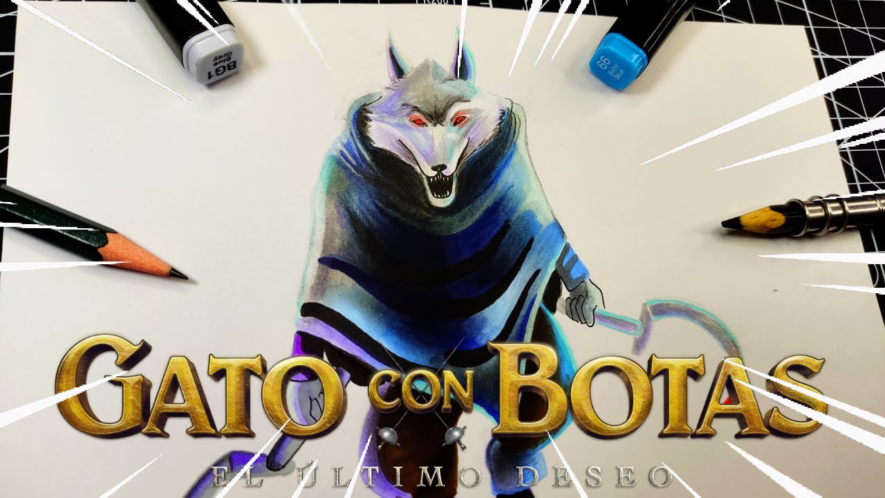 como DIBUJAR a EL LOBO ( LA MUERTE )🐺 DE EL GATO CON BOTAS 2 | DRAWING ...