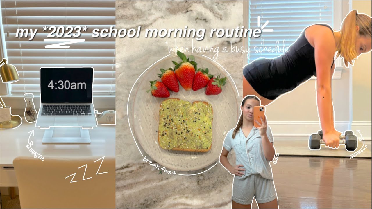 my *2023* school morning routine - YouTube