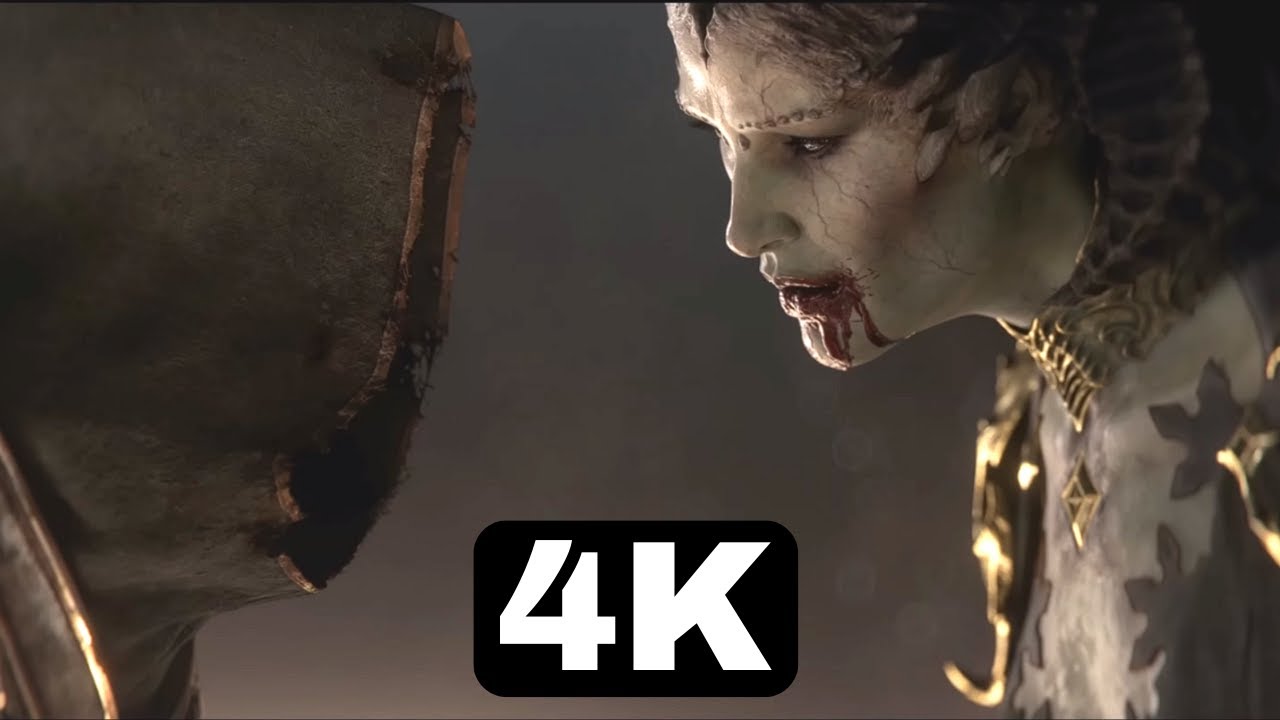 Diablo 4 Inarius VS Lilith Battle Cinematic 4K - YouTube