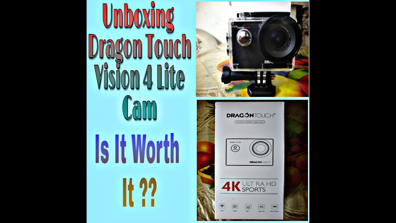 Unboxing Dragon Touch Vision 4 Lite Camera | 4 K Ultra HD | WaterProof ...