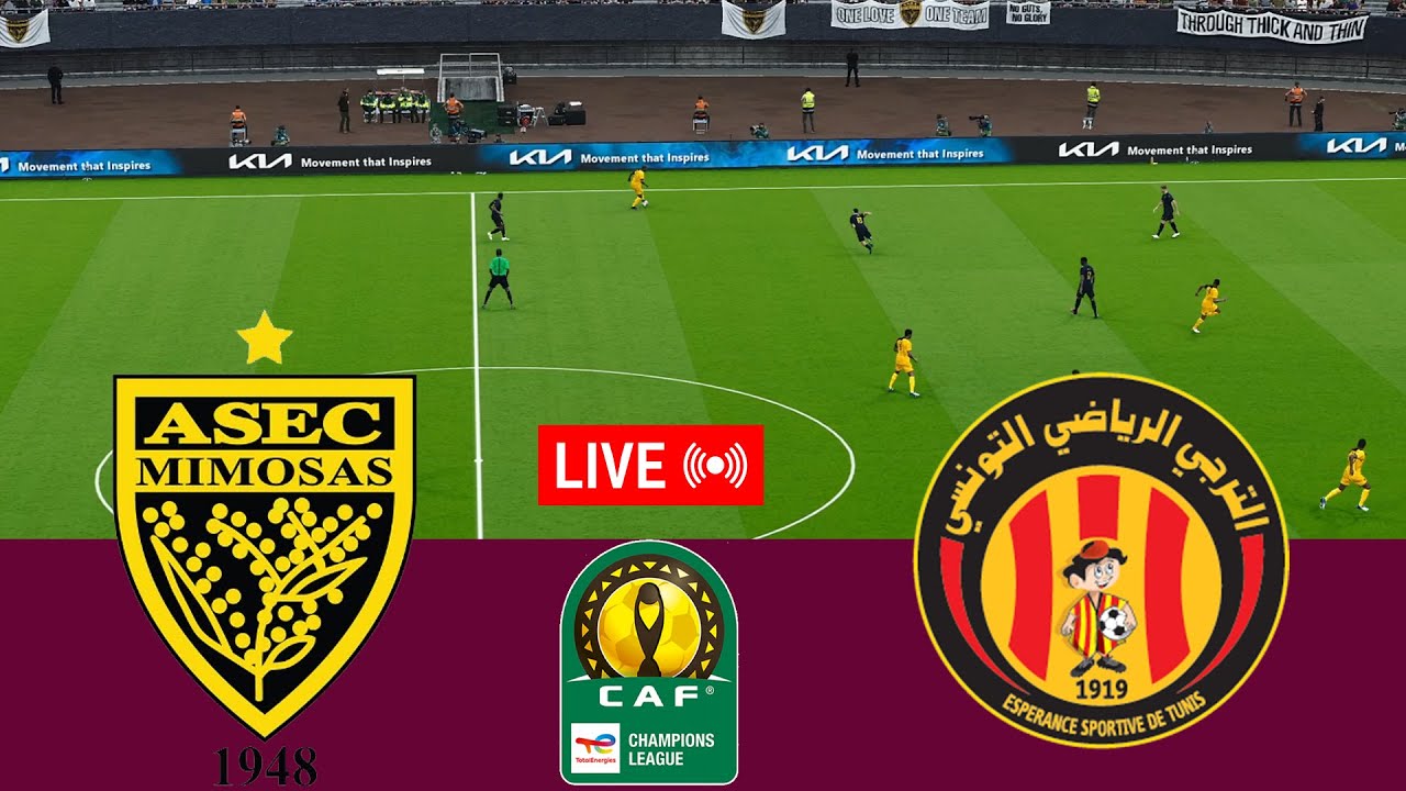 [LIVE] ASEC Mimosas vs Esperance Tunis. CAF Champions League 23/24 Full Match - VideoGame ...