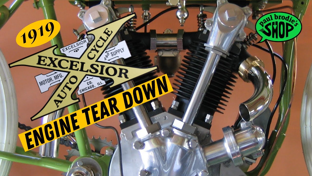 Excelsior Engine Tear Down // Paul Brodie's Shop - YouTube