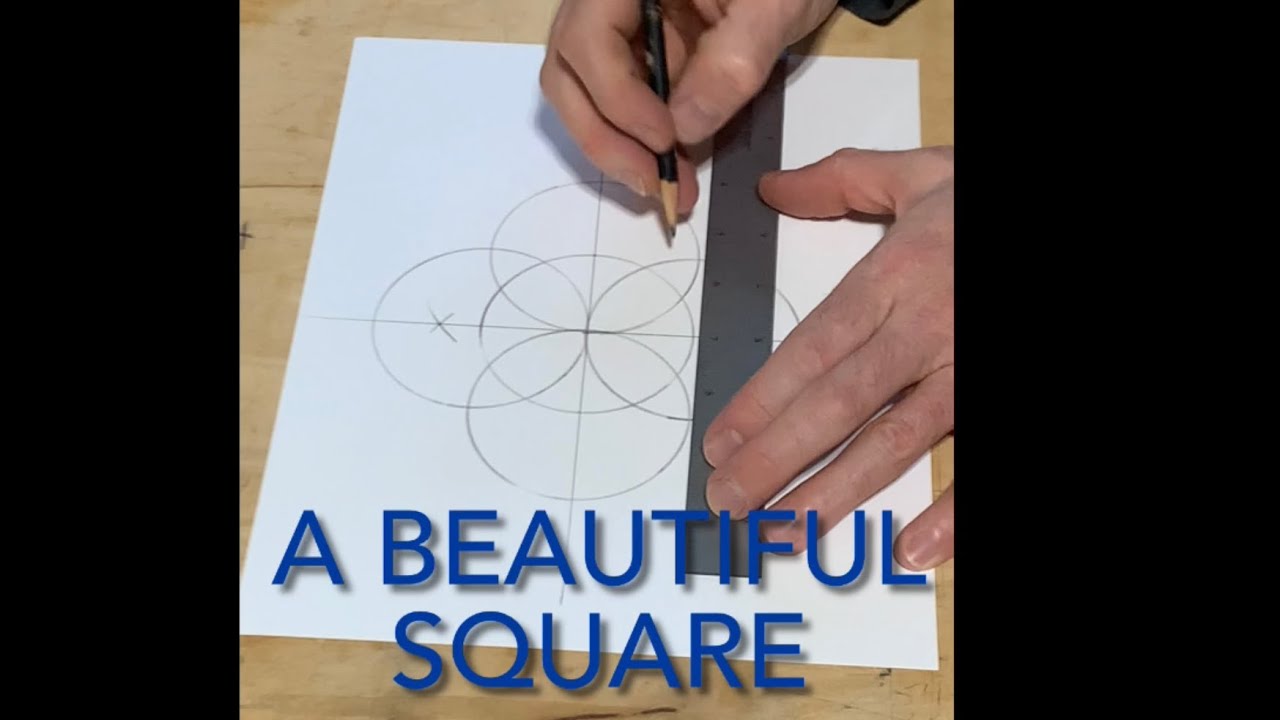 Sacred geometry- square from a circle - YouTube
