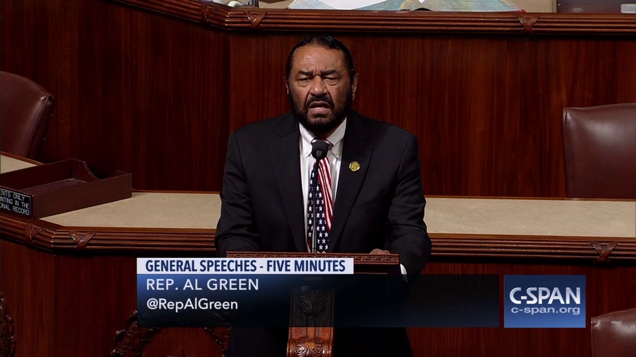 Rep. Al Green says vote on the impeachment before Christmas (C-SPAN ...