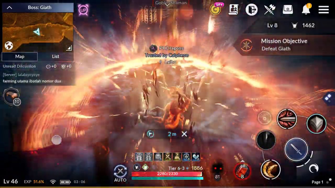 Black Desert Mobile 2020 | Boss: Giath Difficulty: 8 | Boss Rush - YouTube