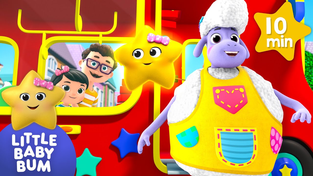 Big Red Bus!!! | 🚌Wheels on the BUS Songs! 🚌 Nursery Rhymes for Kids ...