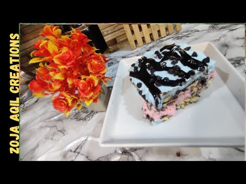 No bake cold cake very simple /How to make cold cake by zoja aqil ...
