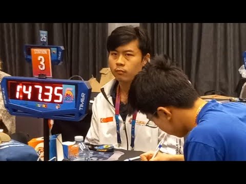 Theodore Chan's 4BLD NR single - 1:47.35 at Rubik's WCA Oceanic ...