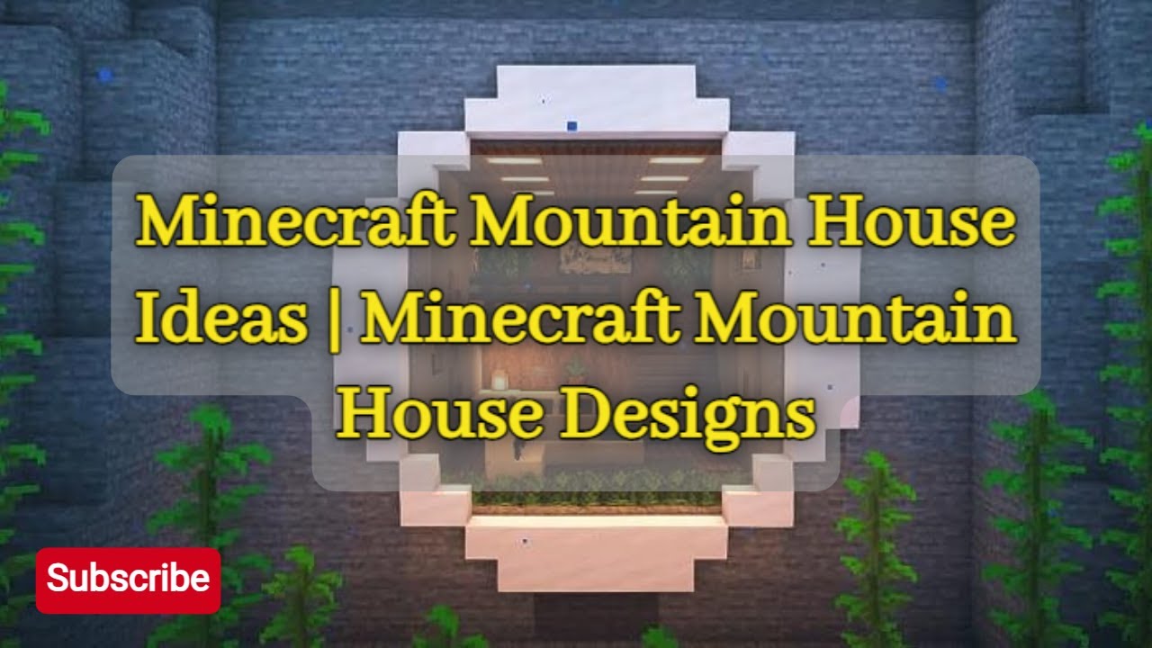 Minecraft Mountain House Ideas | Minecraft Mountain House Designs - YouTube