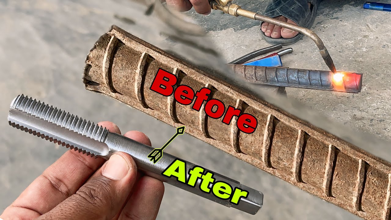 I surprised everyone by making such a thread tool from a steel shaft ...