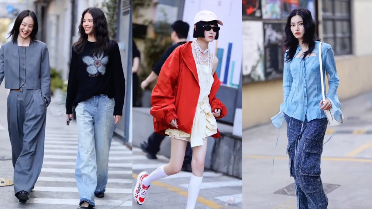 2025 Spring Fashion Snapshots of Passersby | Shanghai Spring Street ...