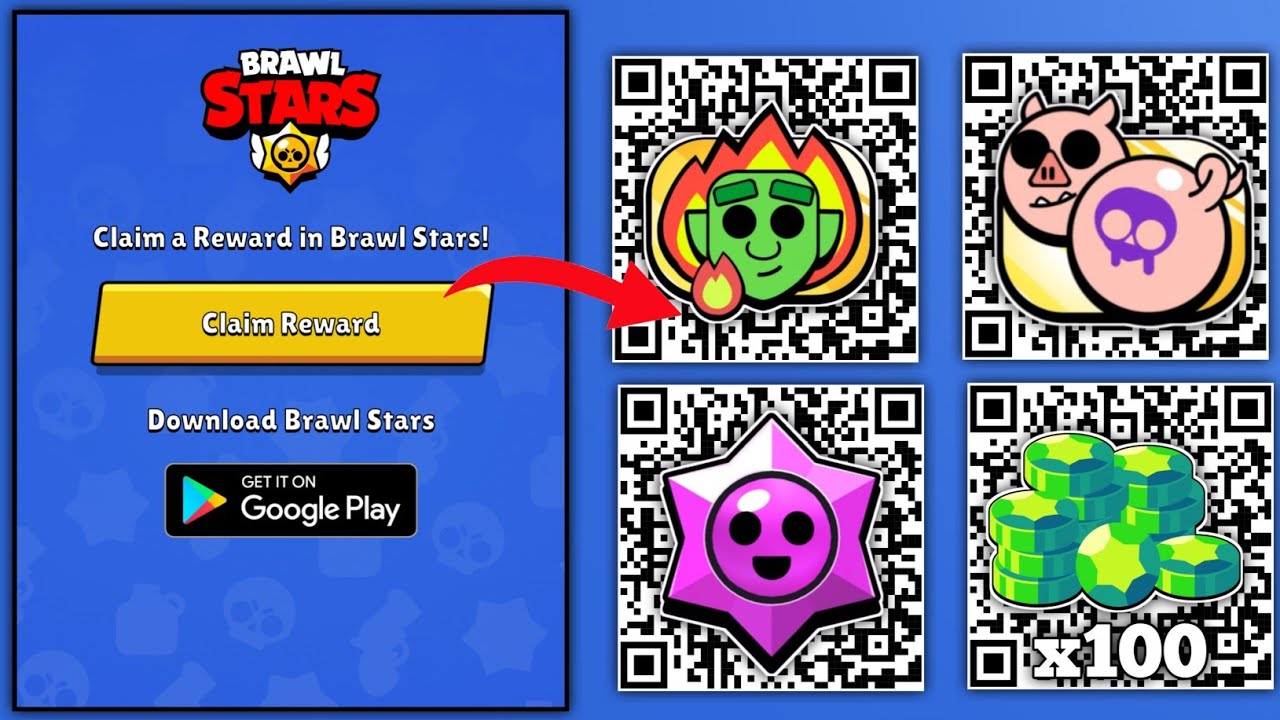 NEW SECRET🤩x5 LEGENDARY HYPERCHARGE PINS QR | QR CODE | BRAWL STAR QR ...