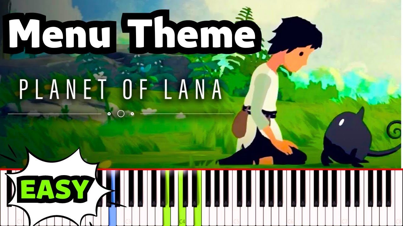 PLANET OF LANA - Menu Theme - Piano Tutorial - Synthesia - YouTube