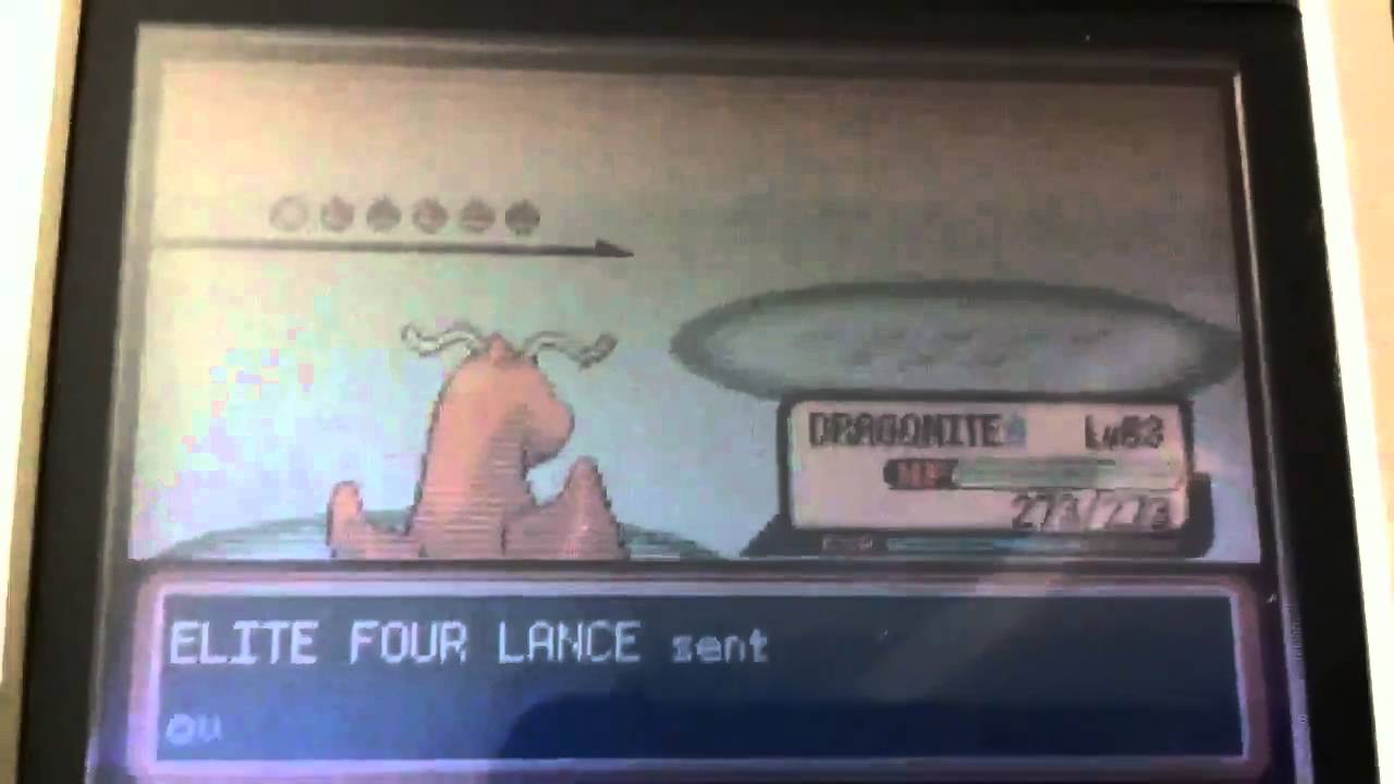 Pokemon Fire Red Elite Four - Lance - YouTube
