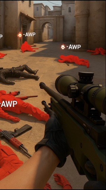 3 AWP+2 VS 1 KILL 5 TASINI MOMALATIM #csgo #cs2overpass #gaming # ...