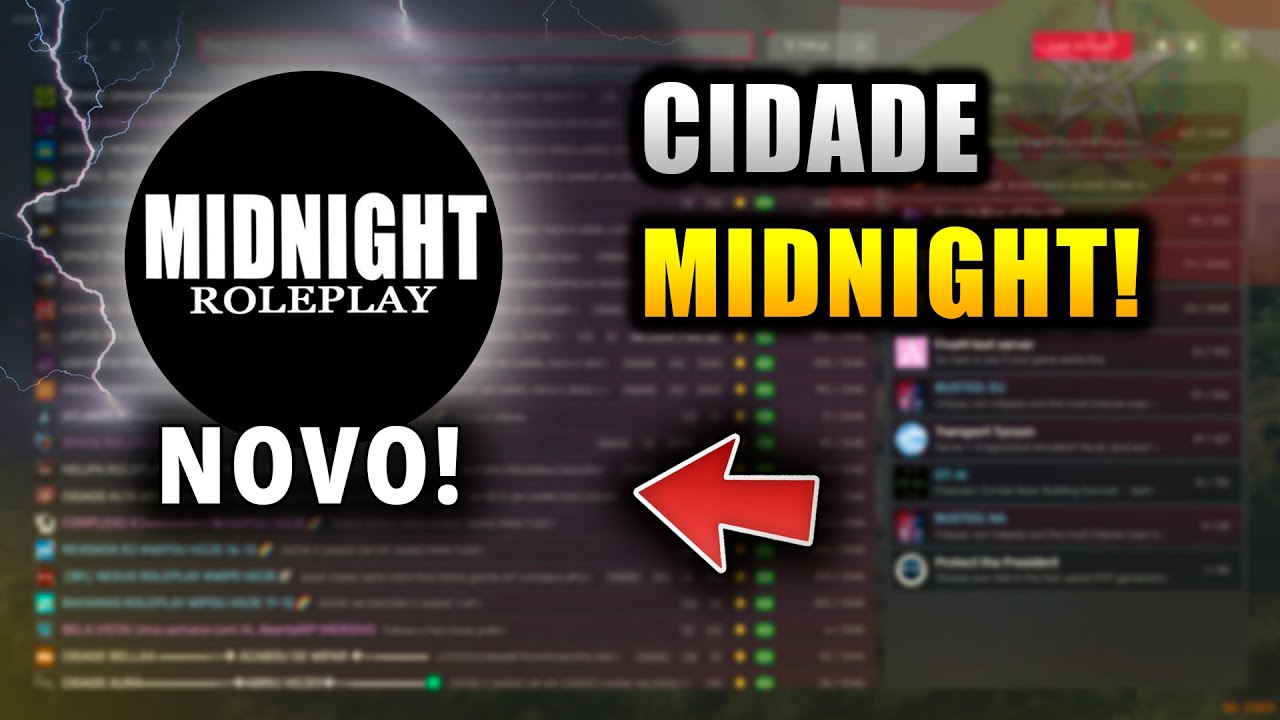GTA RP SERVIDOR MIDNIGHT RP! Servidor NOVO! - Analise 2026! - YouTube