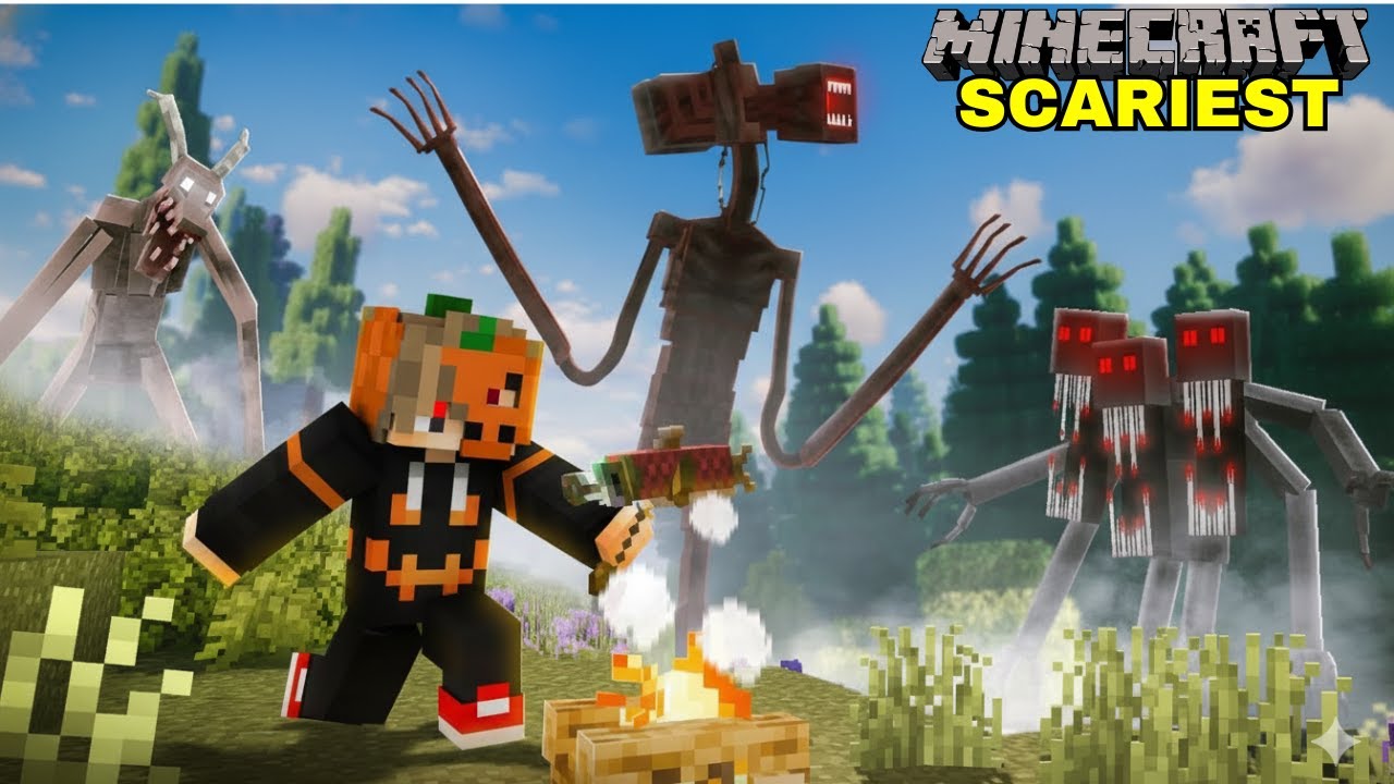 We Survived 100 Days With The Scariest Minecraft Mods! - YouTube