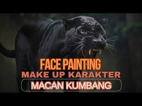 TUTORIAL MAKEUP KARAKTER KARNAVAL MACAN KUMBANG UNTUK PEMULA - YouTube