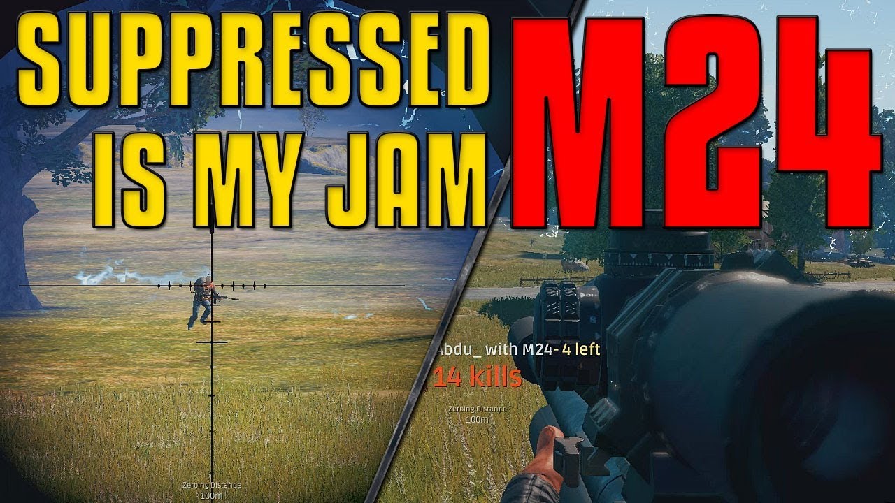 Suppressed M24 is my JAM | PUBG - YouTube