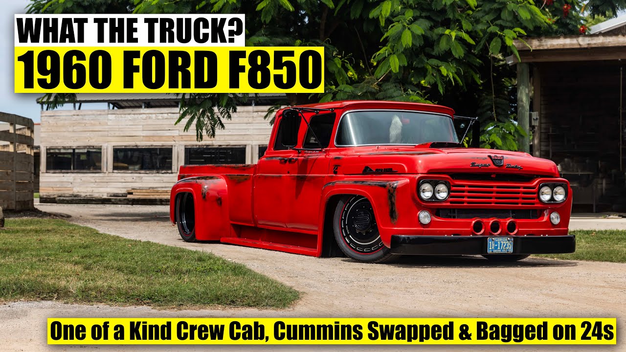 Hand Built 1960 Ford F850 Super Duty Crew Cab | What The Truck? - YouTube