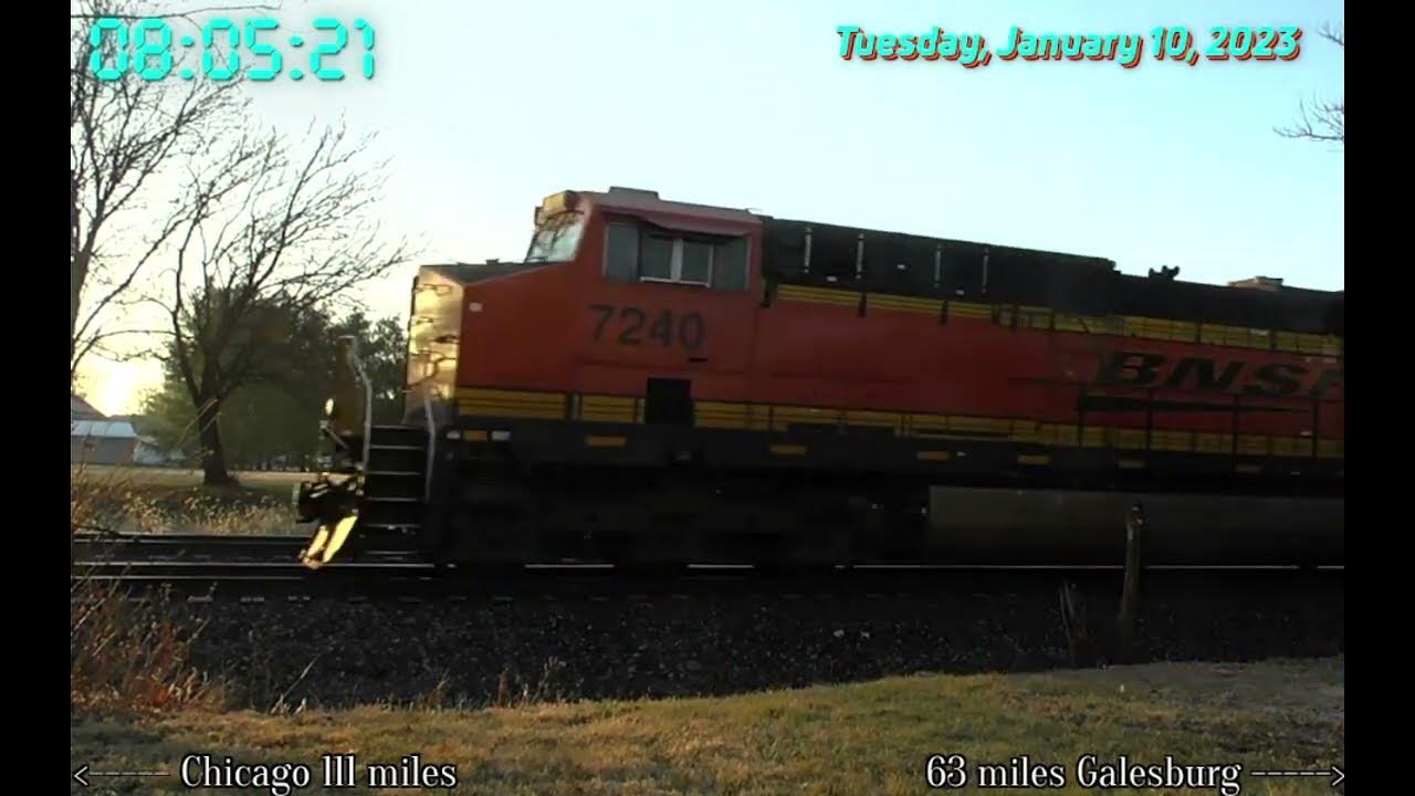 1/10/23 BNSF Mendota Sub Trains w/ RS3L, Back to Back Fakebonnets, CN SD75I Lashup, Winter Park ...
