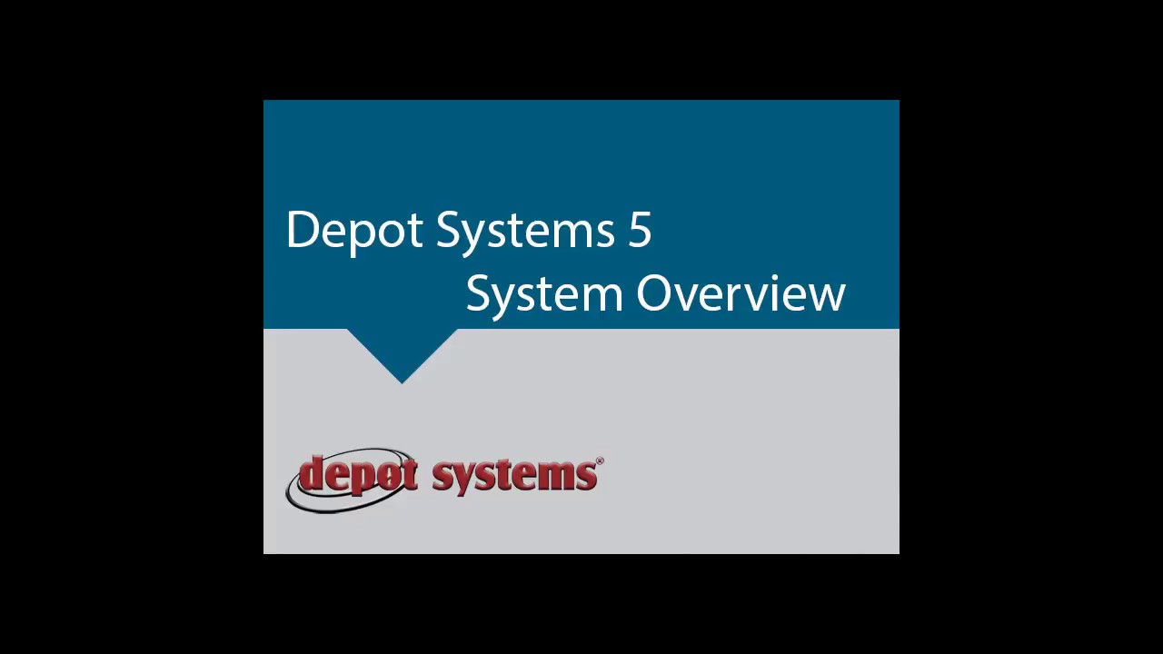 Depot Systems 5 System Overview PC and Tabet - YouTube