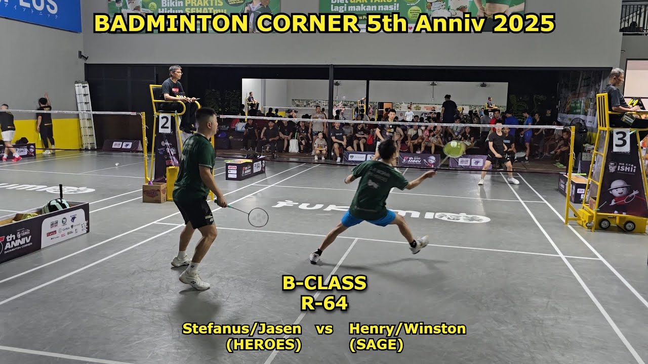 Stefanus Adi W/Jasen Christian S (HEROES) vs Henry Sanjaya P/Winston ...