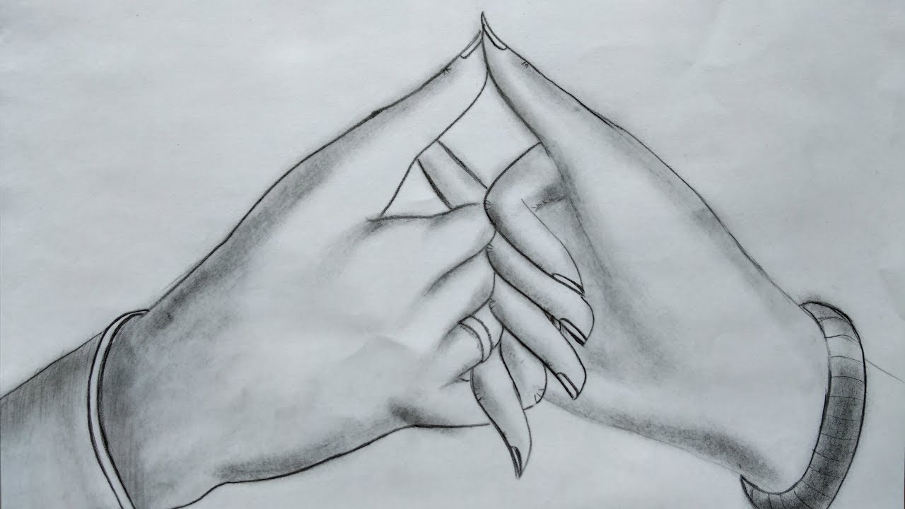 How to draw handbands, Beautiful hands man and woman - YouTube