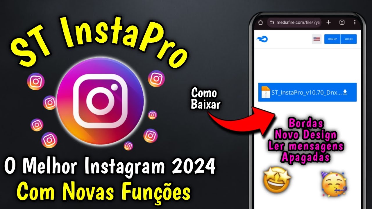 NOVO🔥COMO BAIXAR ST INSTA PRO ATUALIZADO 2024 COM MUITAS FUNÇÕES NOVAS ...